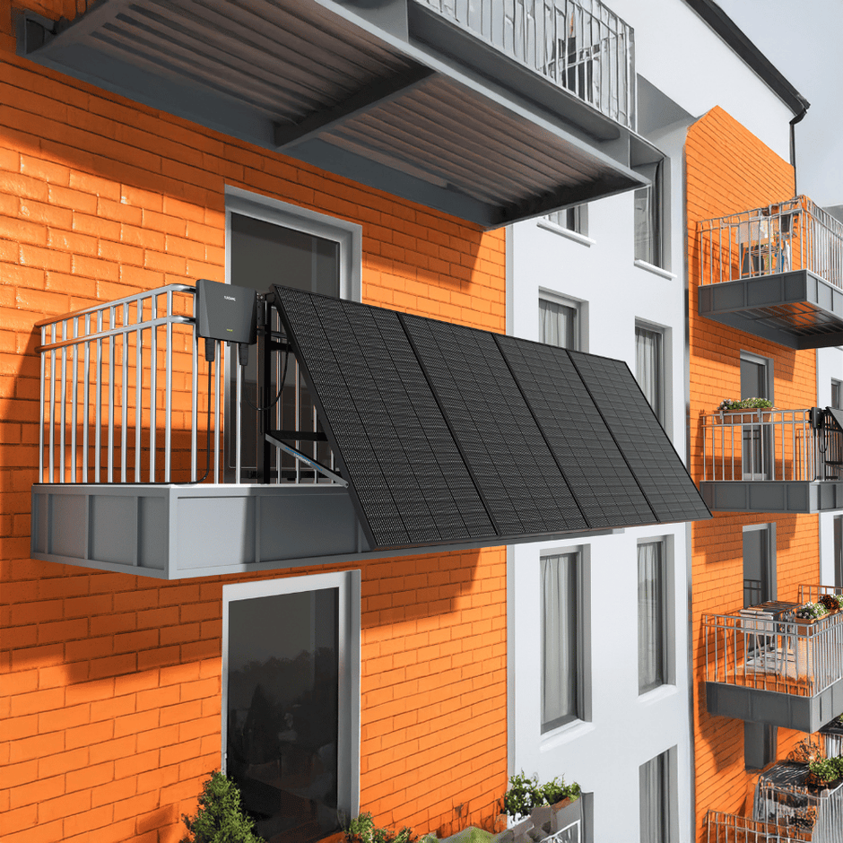 Sunshare Balkonkraftwerk Komplettsets – Für Beton- & Geländerbalkone