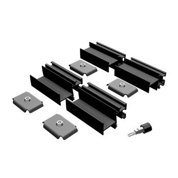 Montagesystem - Yuma Balcony 90° ( bis 117 cm Modulbreite)
